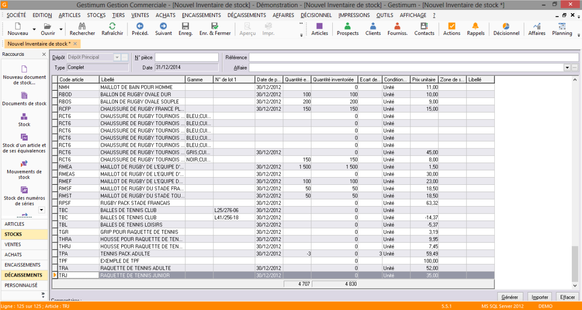 L' inventaire annuel des stocks avec le logiciel GESTIMUM Gestion ...